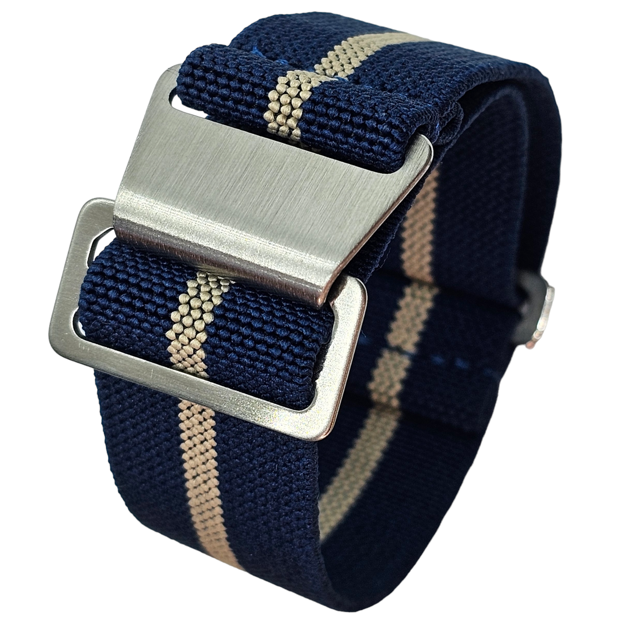 Max French Marine Nationale Elastic Watch Strap Blue/Khaki – Max Watch ...