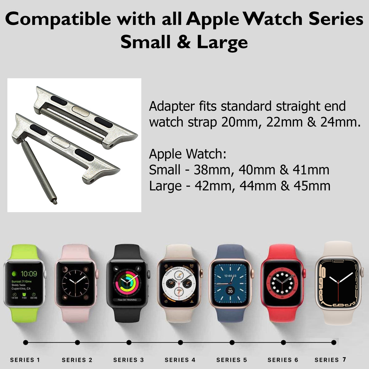 Apple Adapters Silver – Max Watch Straps